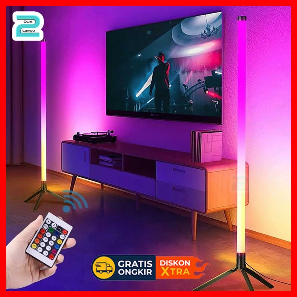 Jual Lampu Lantai DC5V Lampu Standing Remote Kontrol RGB Standing Lamp ...