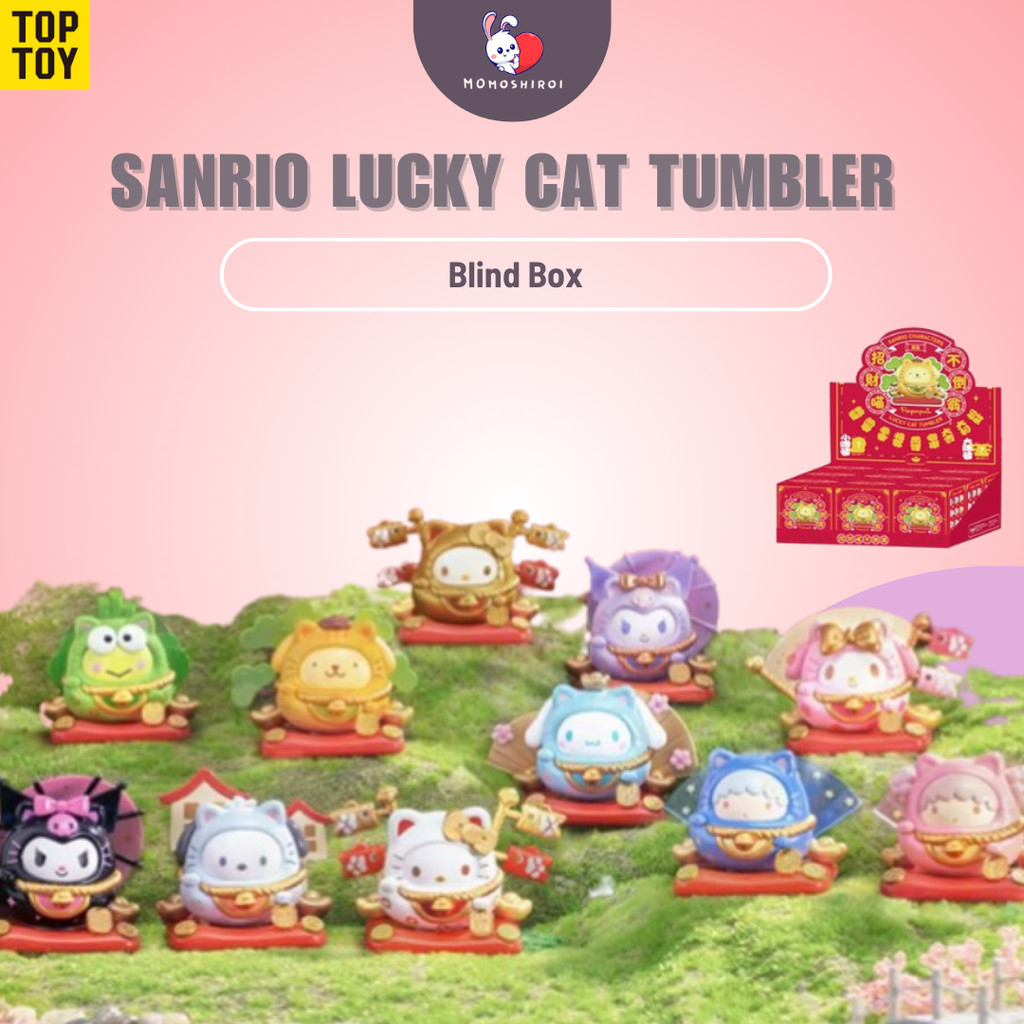 Jual TOP TOY Figure Sanrio Characters Lucky Cat Tumbler BlindBox Kucing ...
