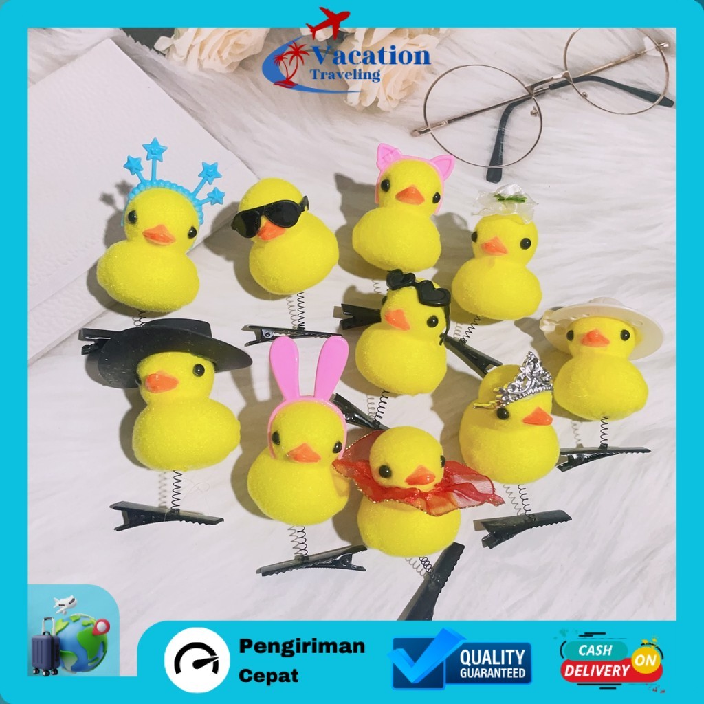 Jual VT - JEPITAN RAMBUT BENTUK BEBEK PITA TOPI ANAK PEREMPUAN LUCU ...