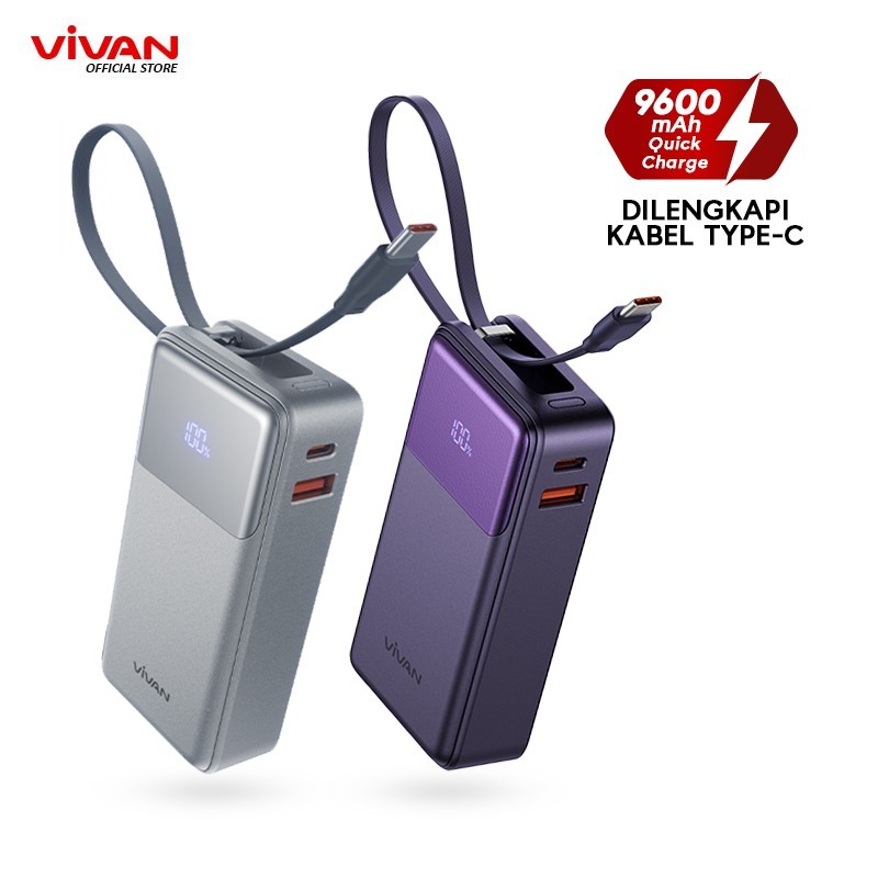 Jual VIVAN VPB-C10 PRO Powerbank 30W Max PPS 9600mAh Compact LED ...