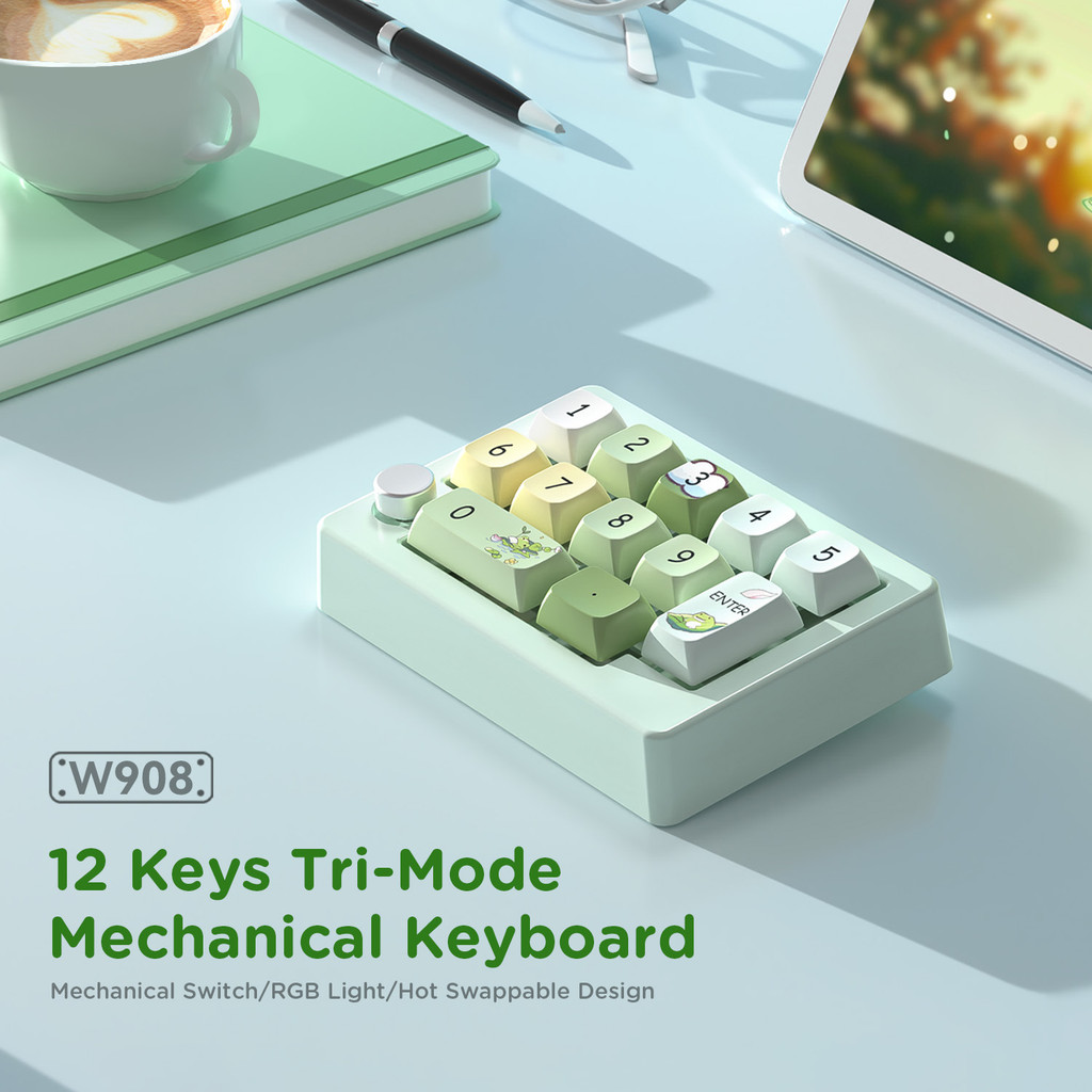 Jual Digital Keyboard Hot Swap Macro RGB Gaming Mechanical Bluetooth ...