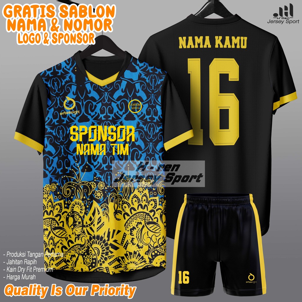 Jual Jersey FREE NAMA NOMOR LOGO NAMA CLUB Bola futsal volly Dewasa ...