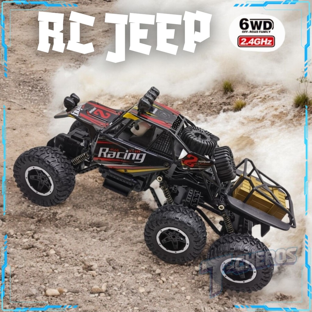 Jual Mobil Offroad Climbing Remote Control Jumbo Jeep Alloy 6 WD Car Pantai Tanah Crawler Spray ...