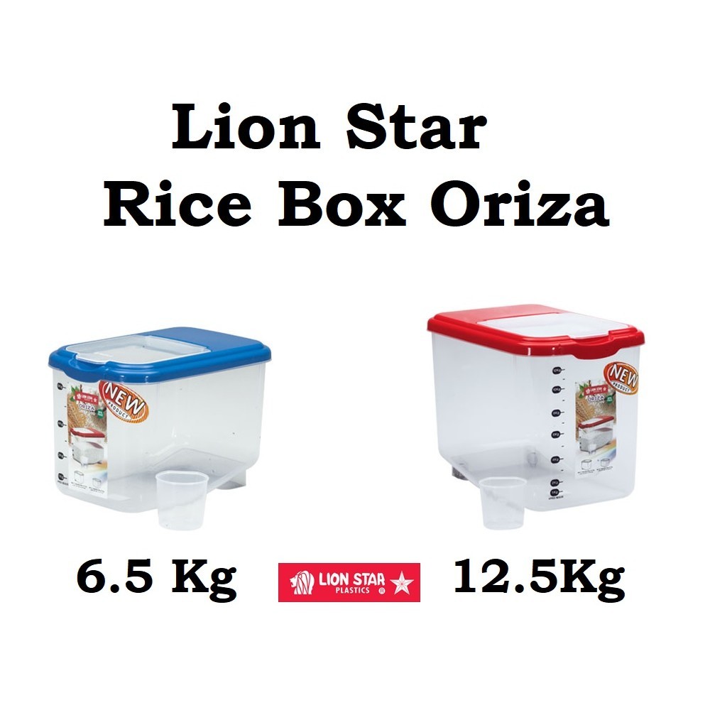 Jual Lion Star Rice Box Oriza 6.5 kg 12.5 Kg / Tempat Beras / Dispenser Beras | Shopee Indonesia