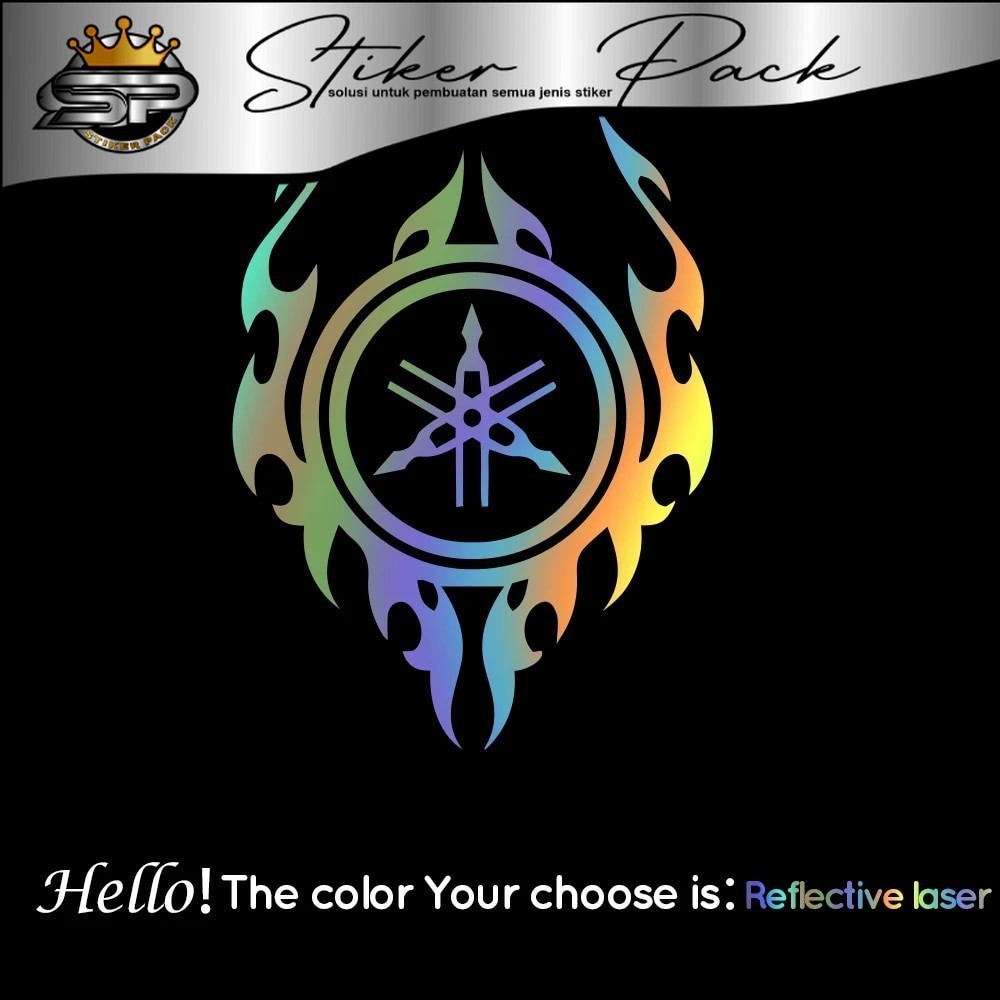 Jual Stiker Logo Yamaha Api Untuk Motor Yamaha Stiker Cuting Logo ...