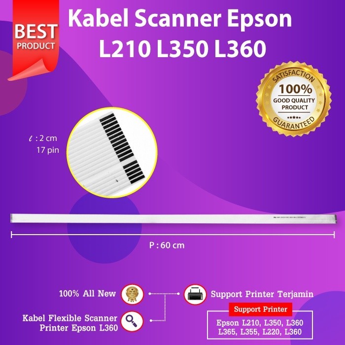 Jual Kabel Scanner Epson L210 L220 L350 L360 L365 L380 L385 L405 L455 ...