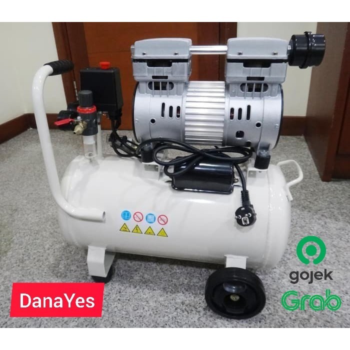 Jual Mesin Compressor Kompresor Angin Listrik SILENT 1 HP MORRIS 24 Ltr ...