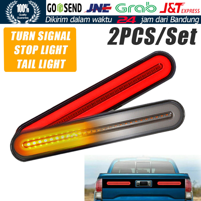 Jual 2Pcs/Set Lampu Stop / Stop Lamp Variasi Panjang / Trailer Truk Running Sein 12v-24v ...