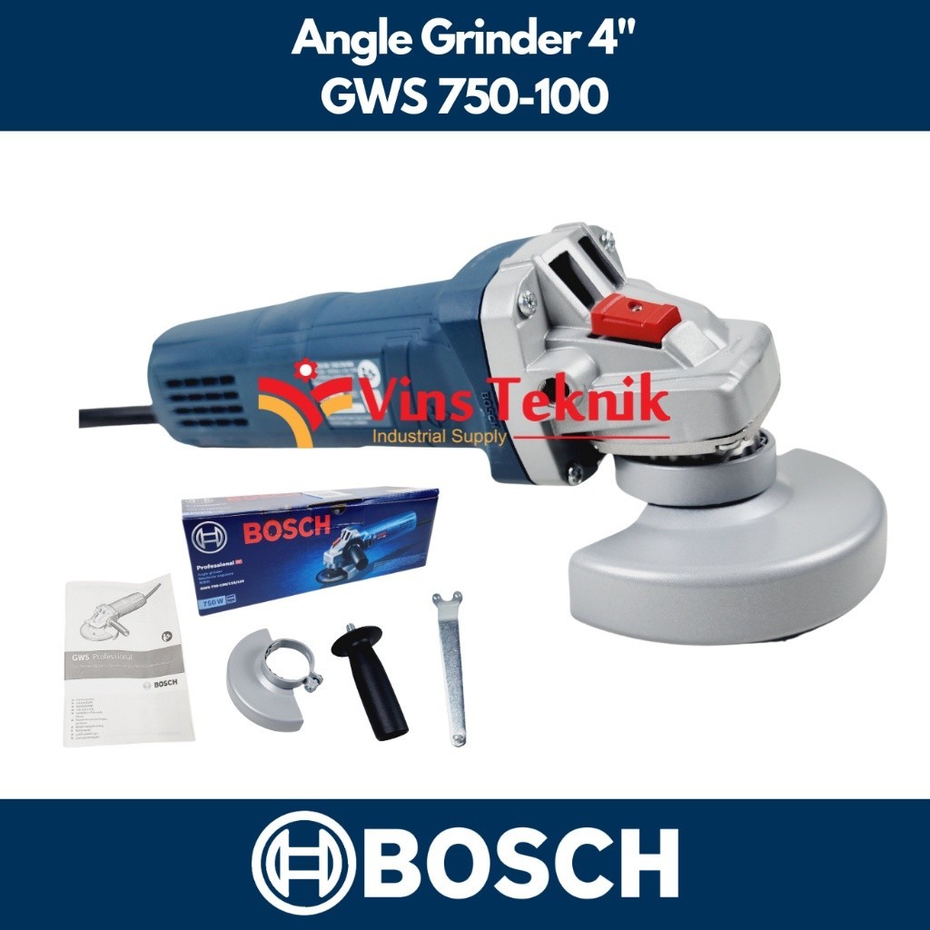 Jual Mesin Gerinda Tangan 4inch Angle Grinder GWS750-100 bosch GWS 750 ...