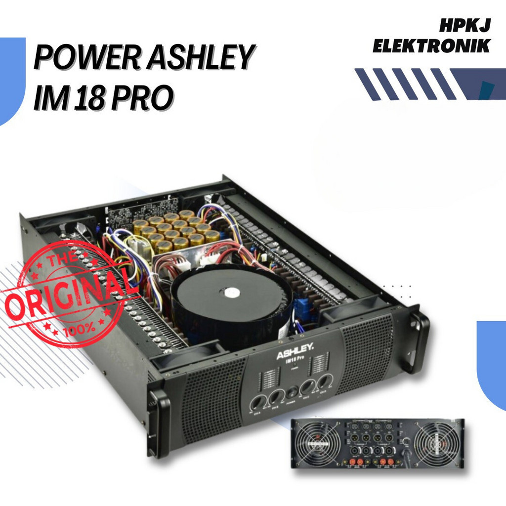 Jual POWER AMPLIFIER ASHLEY IM 18 PRO Power Ampli Ashley IM18 PRO ...