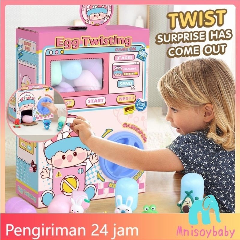 Jual 【COD】Blind box Twist Egg Machine Cny Gift Box Set For Children ...