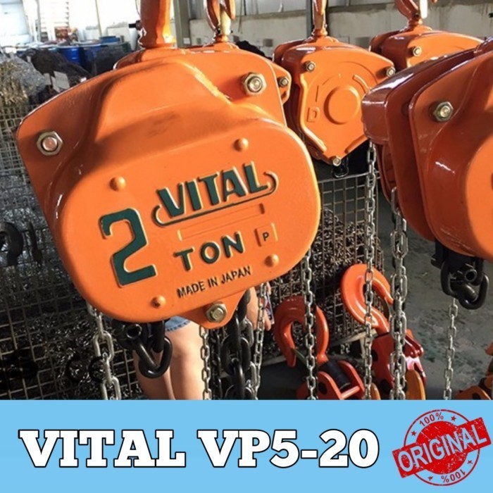 Jual Chain Block 2 Ton x 3 Meter VITAL VP5-20 Japan Takel Chainblock 2 ...