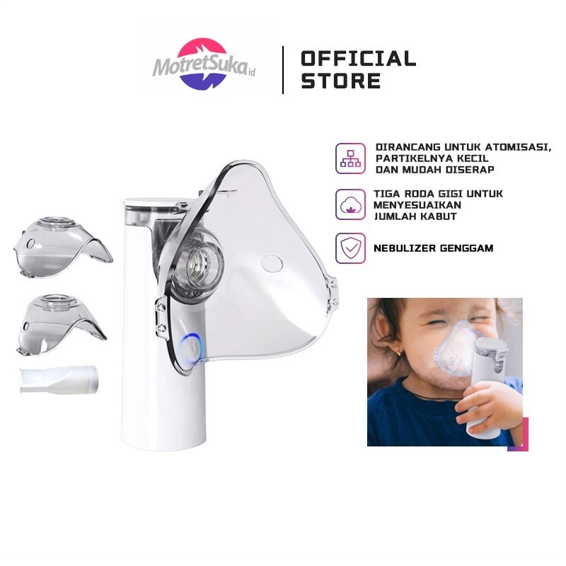 Jual Bressons Nebulizer Portable Mesh Alat Uap Bantu Pernafasan Asma ...