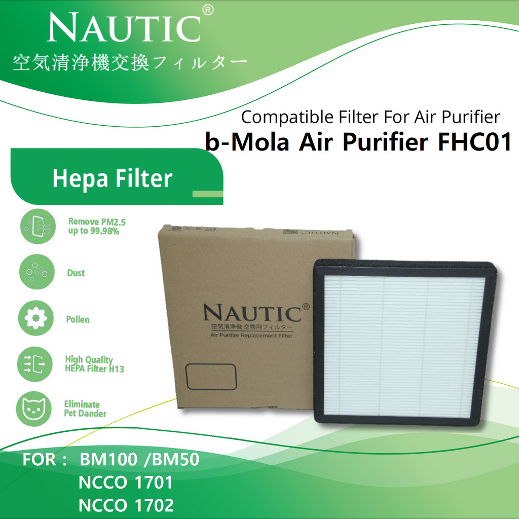 Jual NAUTIC - BMOLA NCOO 1701 1702 BM100 BM50 Replacement HEPA Filter BMOLA 1701 / 1702 / BM100 ...