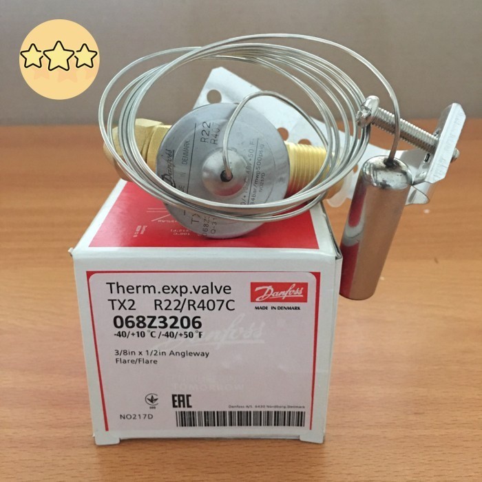 Jual Expansion valve Danfoss TX2 068Z3206 Danfos TX-2 Expansi TX 2 R22/R407 | Shopee Indonesia