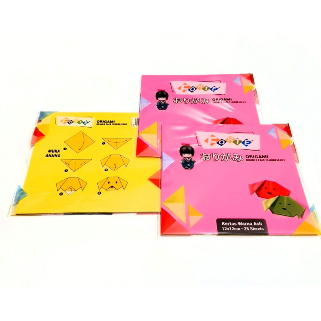 Jual Harga Grosir 1Packs / 25 Sheets Kertas ORIGAMI PAPER FORTE Warna ...