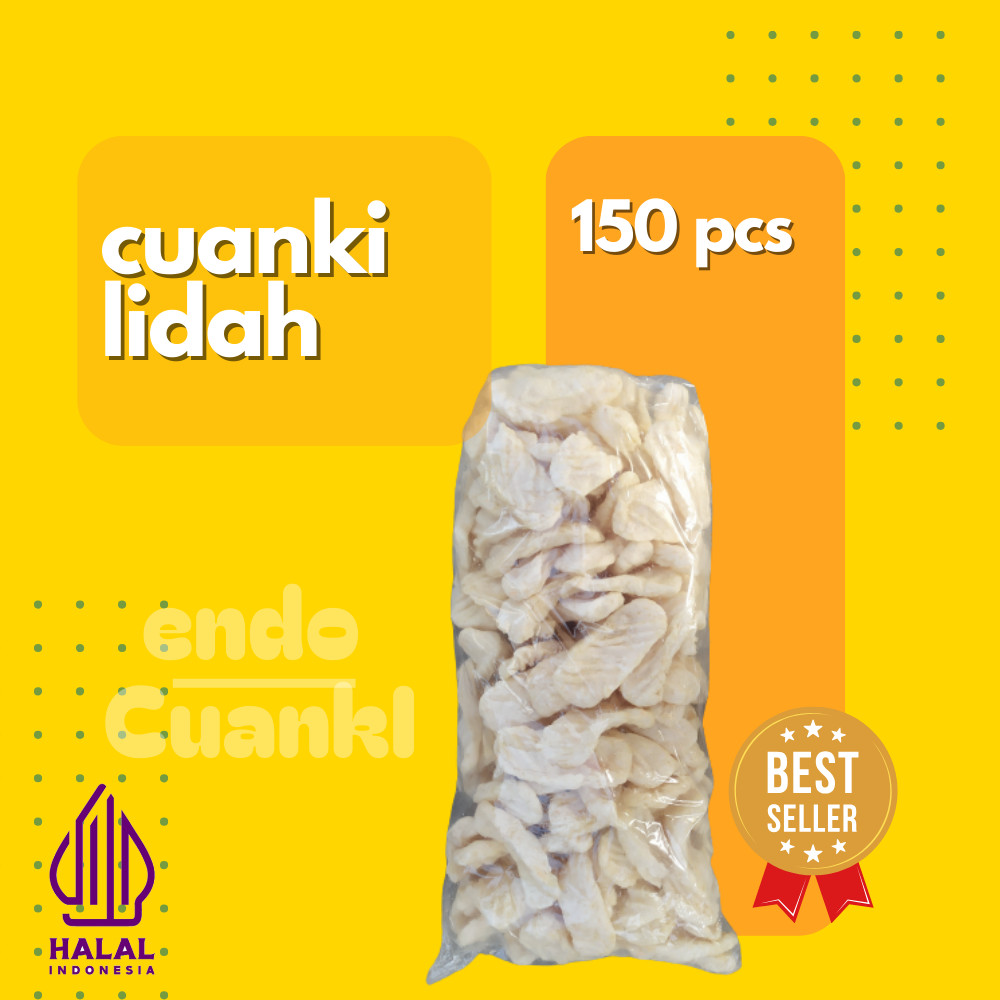 Jual 150 Pcs CUANKI LIDAH 1 Bal Cuangki lidah Batagor Khas Garut Pelengkap Baso Aci, Seblak, Mie ...
