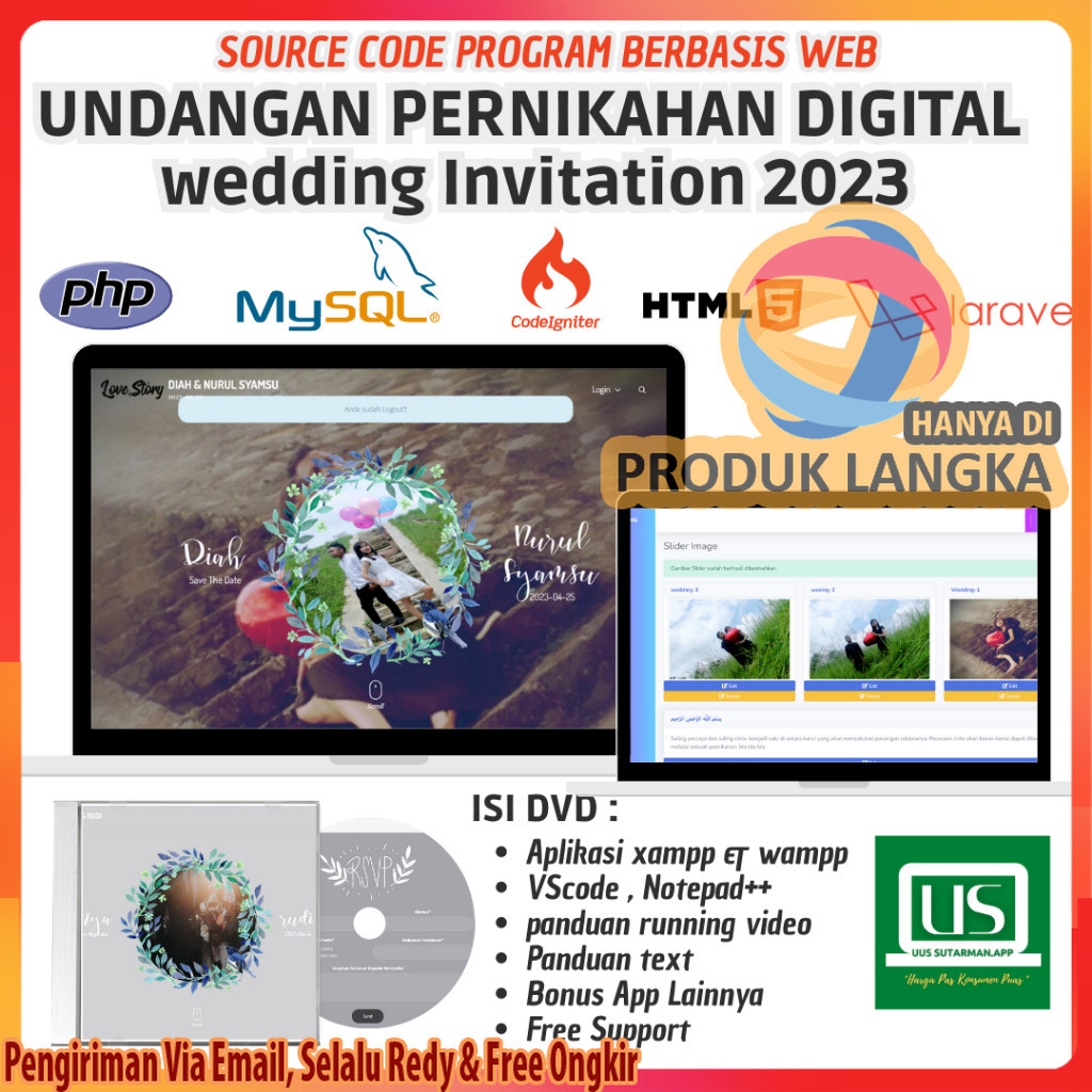 Jual Turun Harga Source Code Web Undangan Pernikahan Digital | Wedding ...