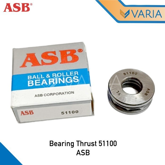 Jual Thrust Bearing 51100 ASB 10 x 24 x 9 mm Ball & Roller | Shopee ...