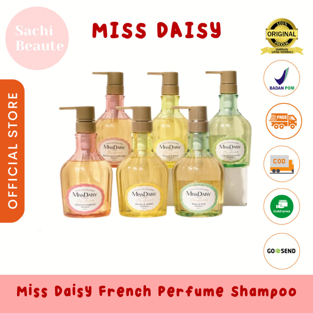 Jual MISS DAISY French Perfume Shampoo Anti Ketombe Bpom 500ml & 50ml ...