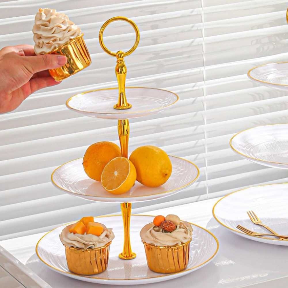 Jual Rak Kue Susun 3 Tingkat Detachable Plate Cake Stand Display - YGN-3 | Shopee Indonesia