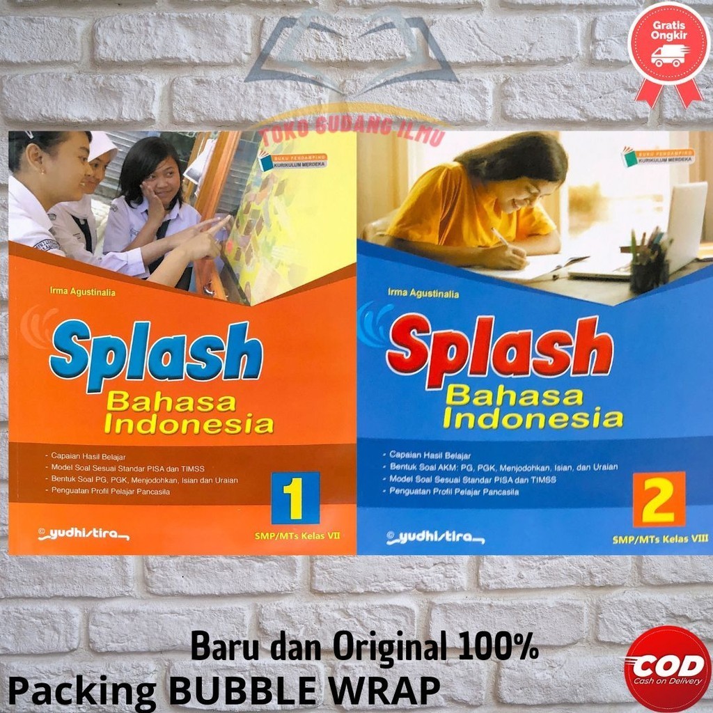 Jual Original Buku Splash Bahasa Indonesia Kelas 1 2 3 7 8 9 SMP/MTs Kurikulum Merdeka Penerbit ...