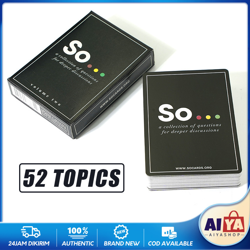 Jual So Cards Deep Conversation Kartu Permainan Card Game Friends ...