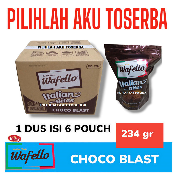 Jual Wafello BITES Choco Chocolate POUCH Big Pack - ( HARGA 1 DUS ...