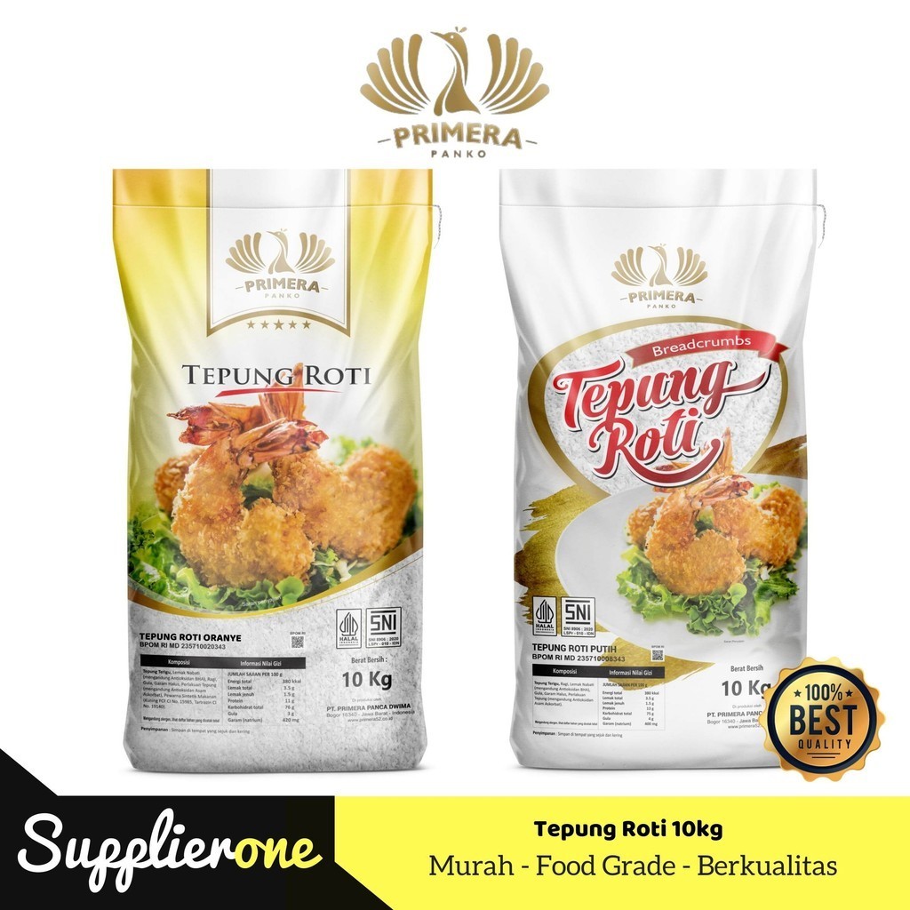 Jual Tepung Roti Primera 10kg / Tepung Roti / Tepung Panir / Tepung ...