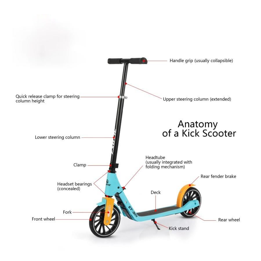 Jual Scooter Exotic ET-305 Skuter Otoped Anak Dewasa ET305 Roda Besar ...