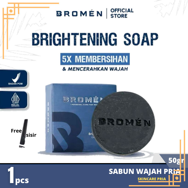 Jual BROMEN FACIAL WASH - Soap Sabun Pencuci Muka Pencerah Wajah Pria ... Jual BROMEN FACIAL WASH - Soap Sabun Pencuci Muka Pencerah Wajah Pria ...