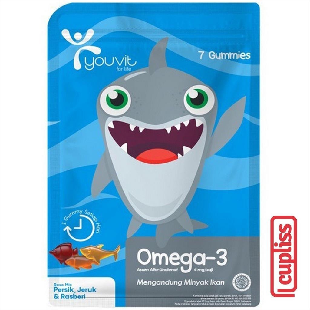 Jual YOUVIT Multivitamin Gummy Omega Anak 7 Days Vitamin | Shopee Indonesia