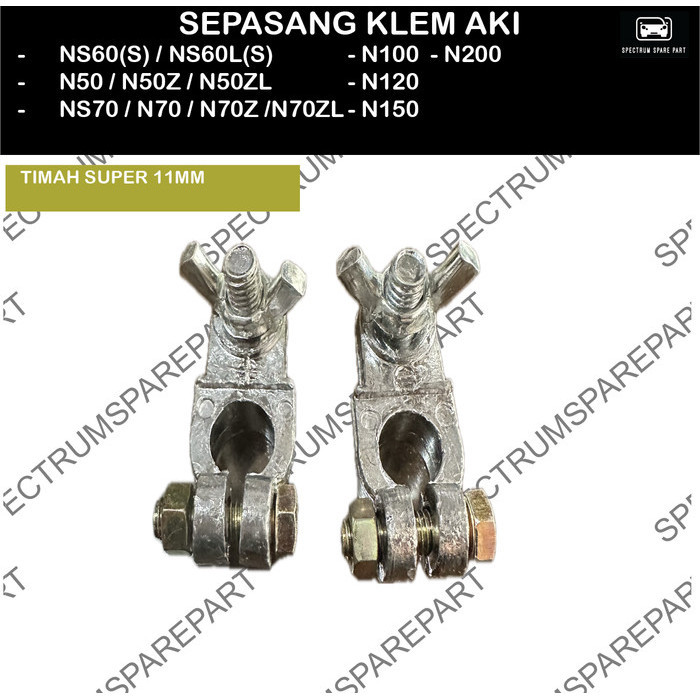 Jual SEPASANG KEPALA AKI KLEM AKI NEPEL AKI TIMAH BESAR SUPER LOKAL ...