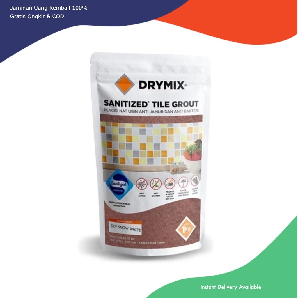 Jual PENGISI NAT KERAMIK SEMEN INSTAN DRYMIX 1KG | Shopee Indonesia