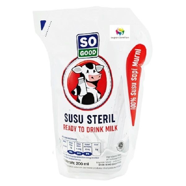 Jual SO GOOD SUSU STERIL 200 ML | Shopee Indonesia