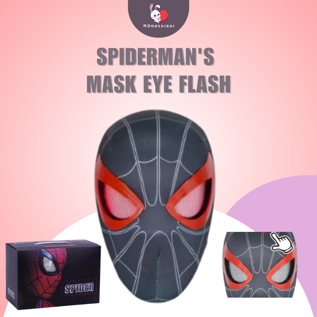 Jual Topeng Spiderman Bisa Kedip Menyala | Shopee Indonesia