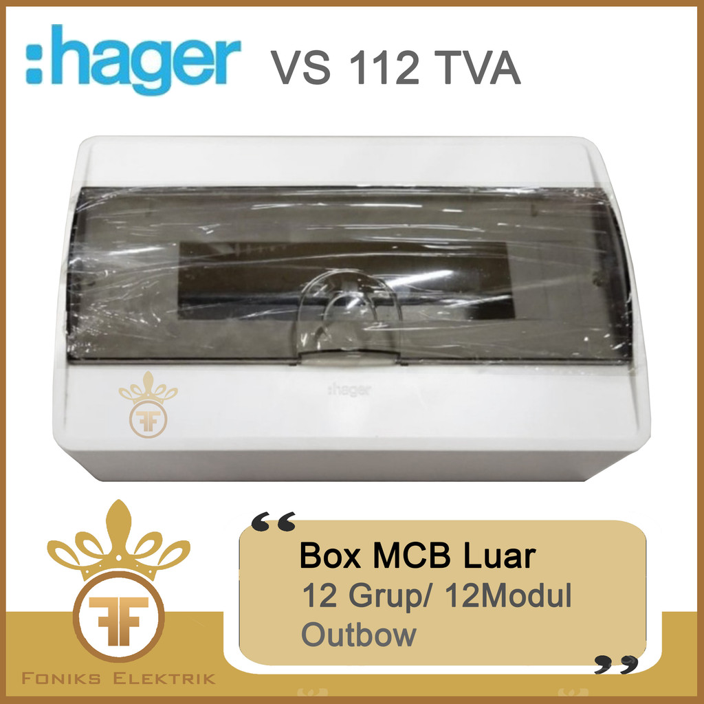 Jual BOX MCB HAGER OUTBOW 12 GROUP 12 MCB VS112TVA | Shopee Indonesia