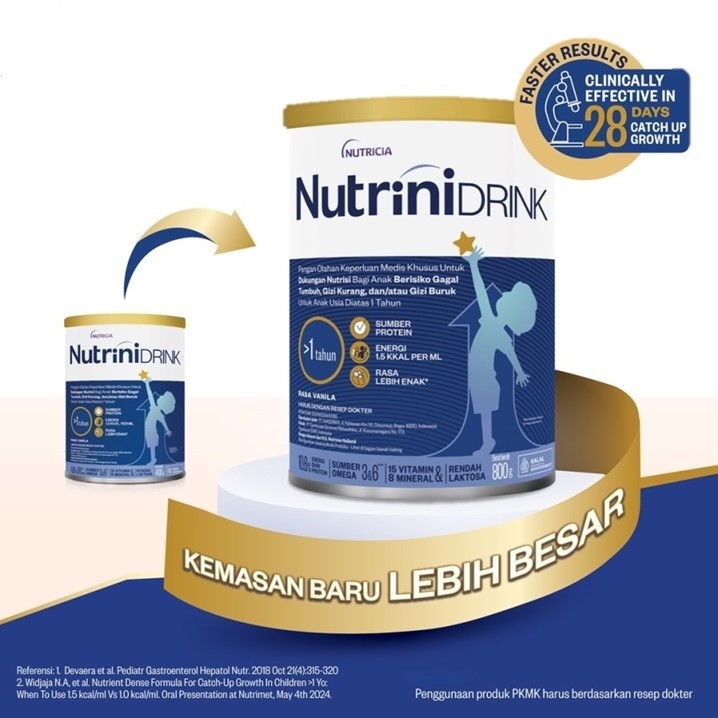 Jual Nutricia Nutrinidrink Susu Powder Vanilla - 800 gr | Shopee Indonesia