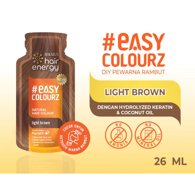 Jual Lapak Gadis Makarizo Hair Energy Easy Colour 26 mL - Natural Black ...