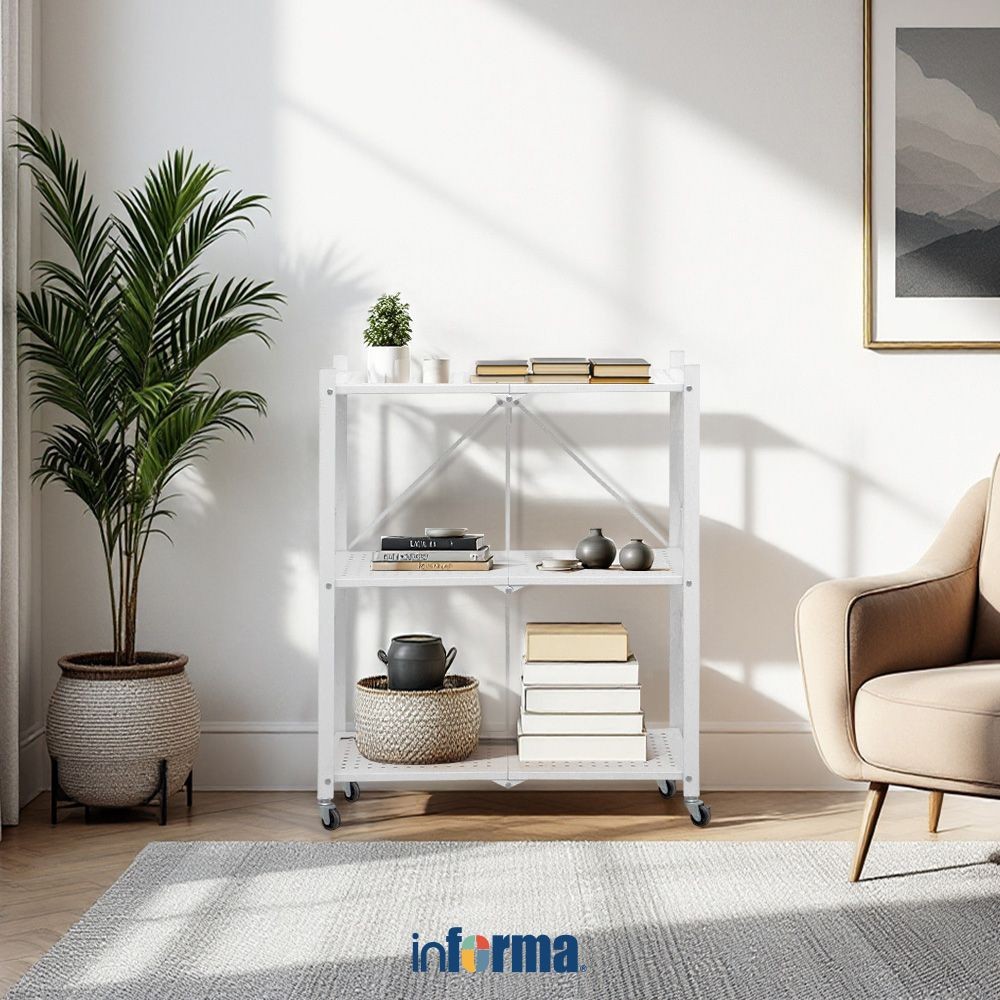 Jual Informa Ollin Rak Besi Lipat 3 Tingkat - Putih Storage Rack Metal ...