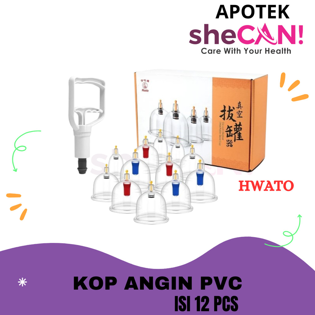 Jual Kop Angin / Alat Terapi Bekam Hwato PVC Isi 12 Pcs | Shopee Indonesia