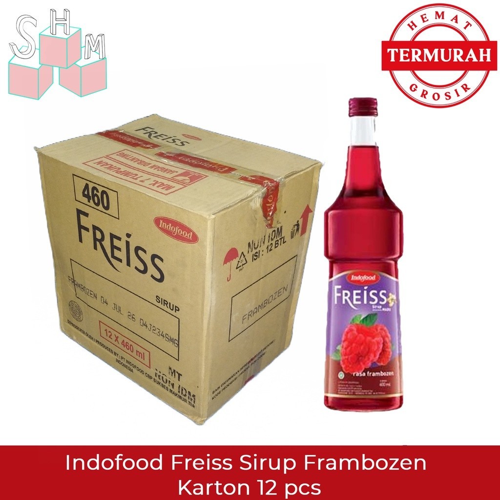 Jual INDOFOOD FREISS SIRUP FRAMBOZEN - 1 Karton 12 pcs | Shopee Indonesia