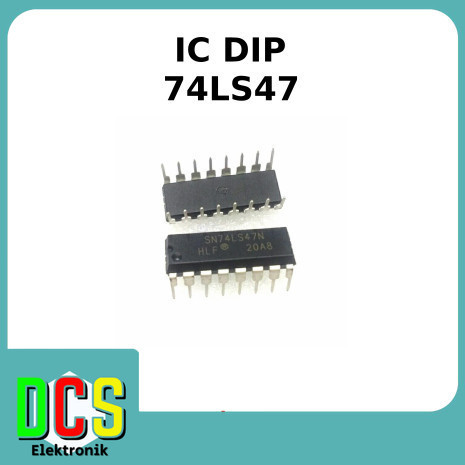 Jual IC DIP 74LS47 BCD to 7 Segment Decoder | Shopee Indonesia