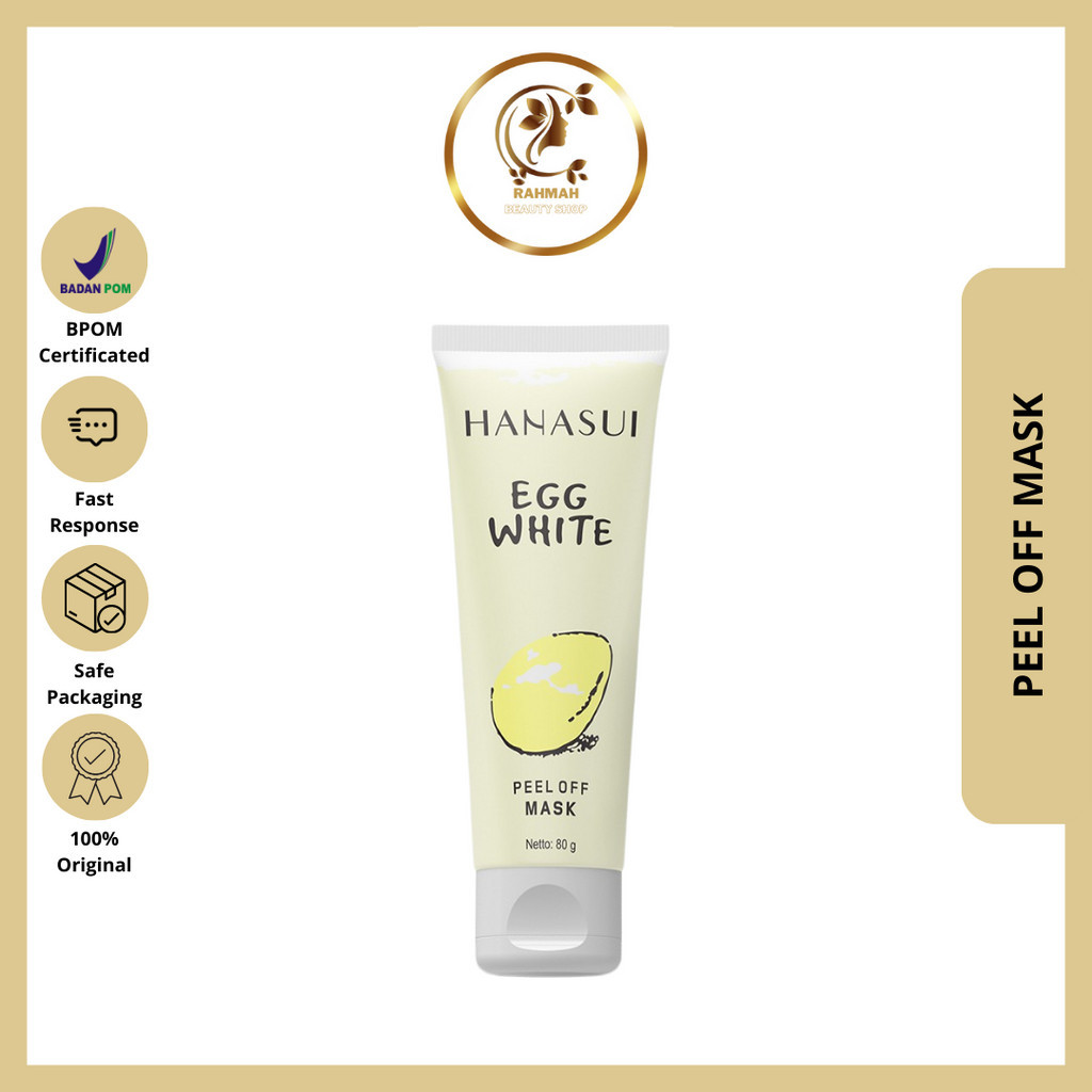 Jual Hanasui Egg White Peel Off Mask | Shopee Indonesia