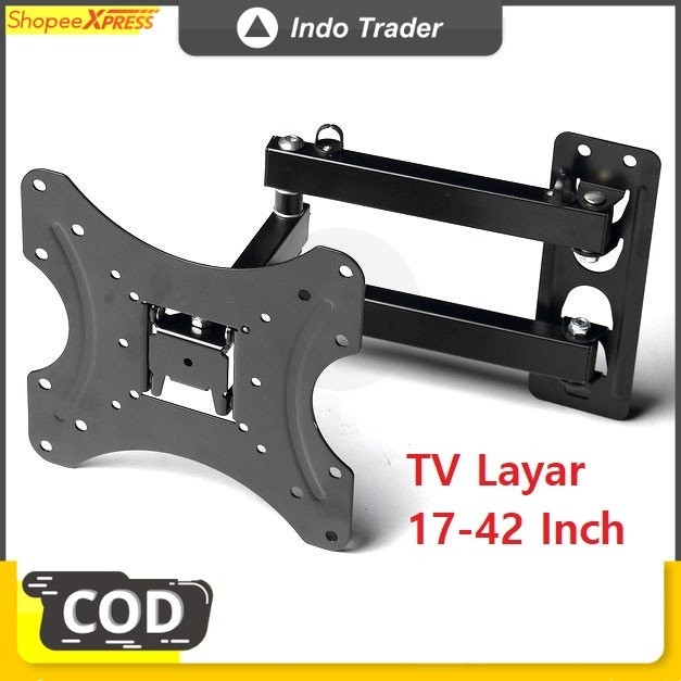 Jual Bracket TV Telescopic Putar Kanan Kiri 200 x 200 untuk Layar 17-42 ...