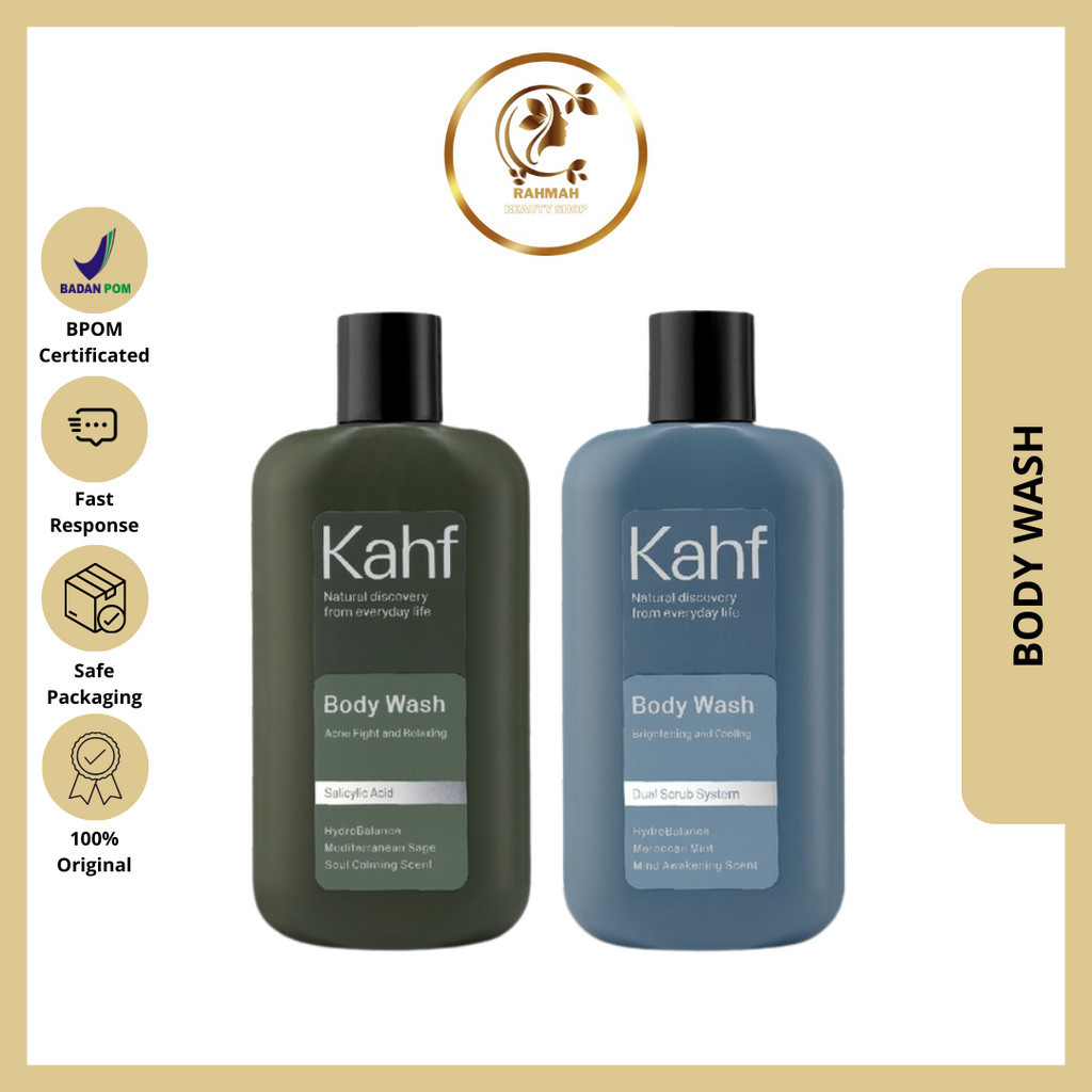 Jual Kahf Body Wash 200 ml | Brightening and Cooling | Acne Fight and ...