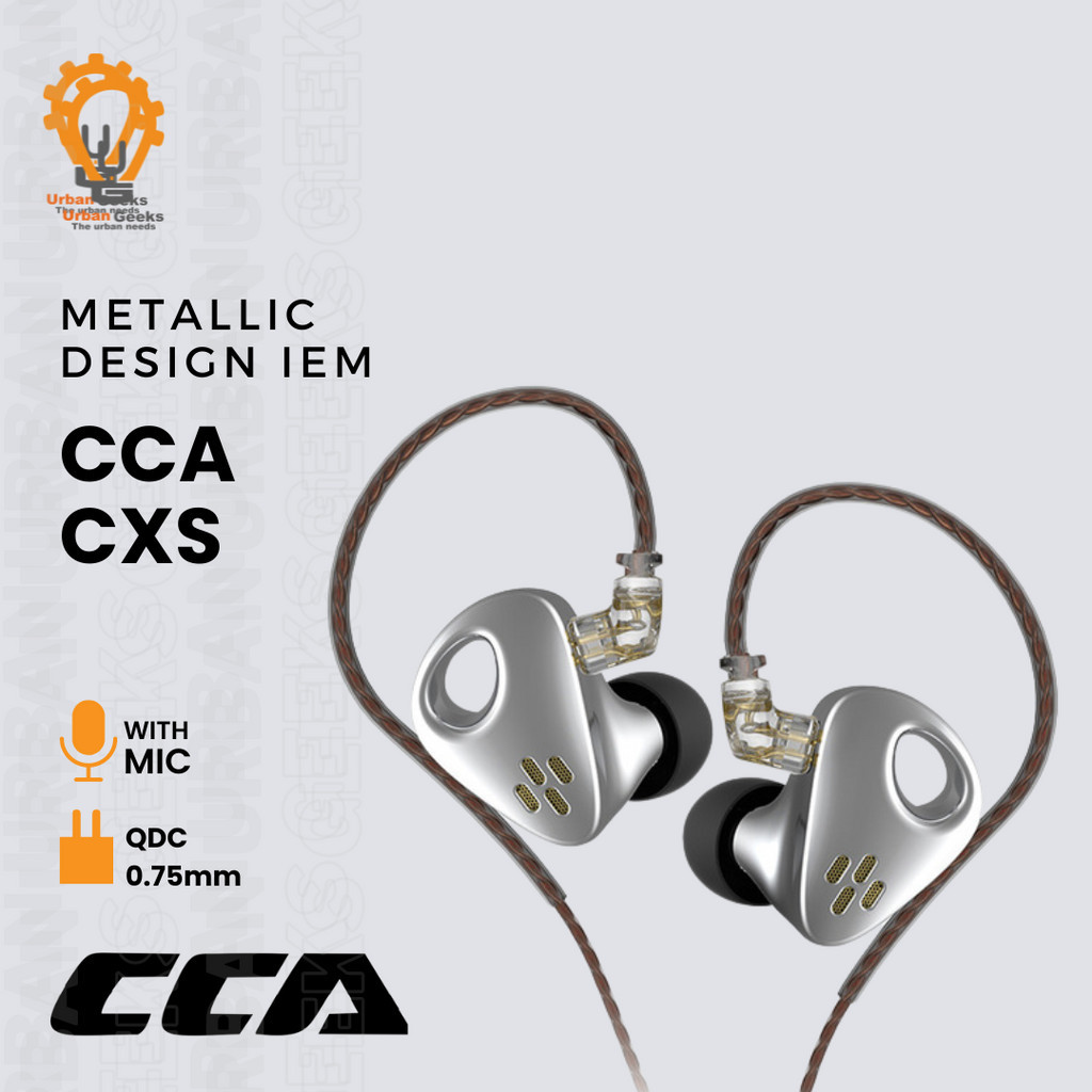 Jual CCA CXS Metal Open Back Earphone Dynamic Driver 10mm IEM with Mic | Shopee Indonesia