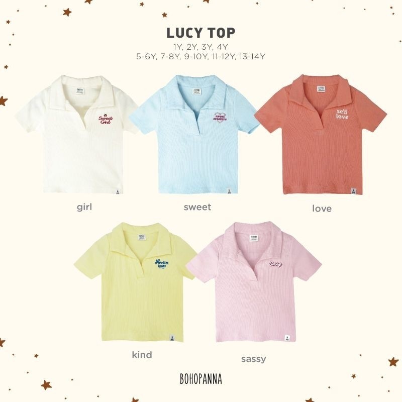 Jual Lucy Top Bohopanna B70 / Atasan Anak Perempuan / Atasan Anak Perempuan Polos Katun | Shopee ...