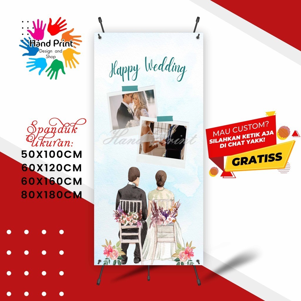 Jual Cetak Spanduk Banner Wedding Selamat Datang Di Pernikahan kami K ...