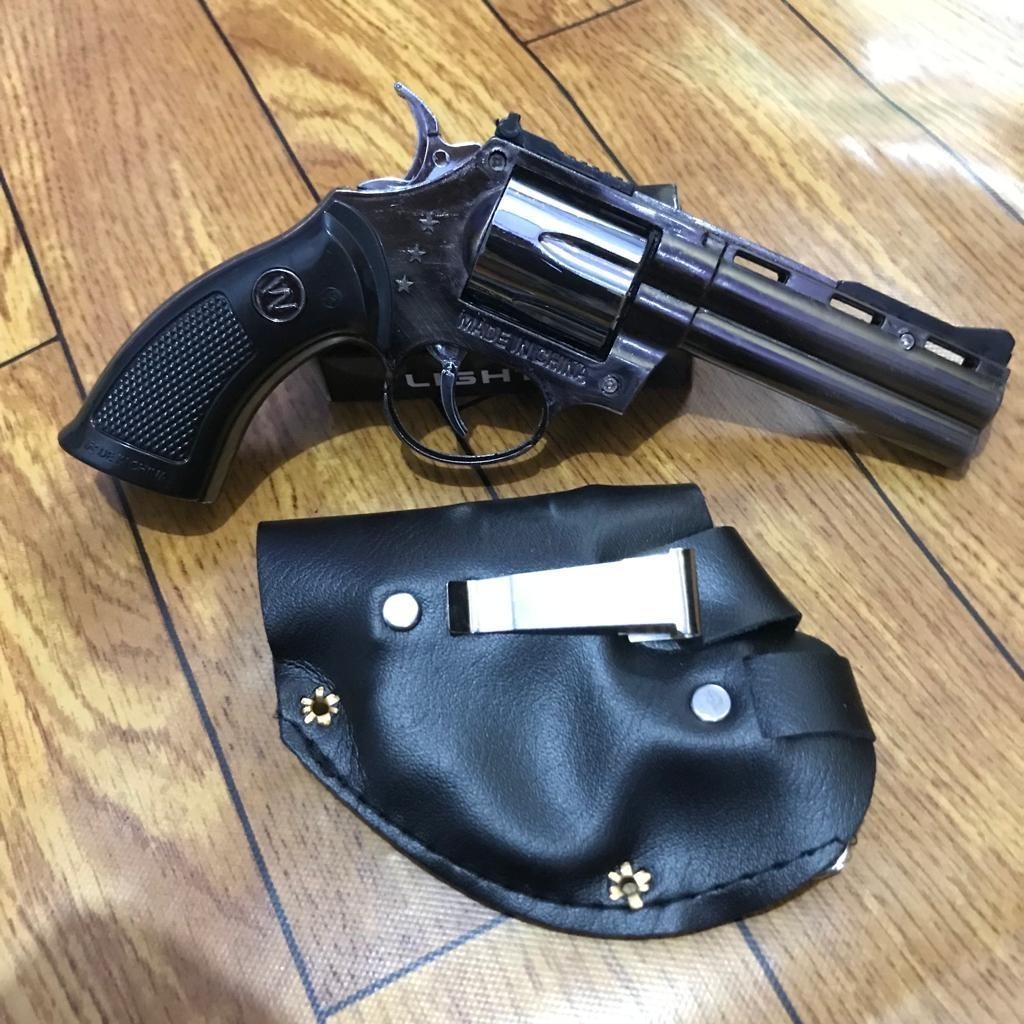 Jual cso Korek api Pistol Python Revolve m9 Besar Api jet Bara Free ...